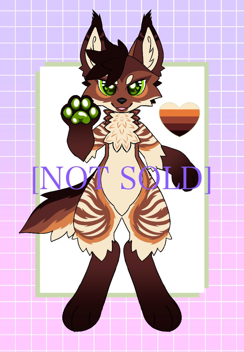 Feline Fursona Adoptable Chibi OC Reference - Etsy