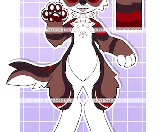 Canine Fursona Adoptable - Chibi OC Reference - Etsy