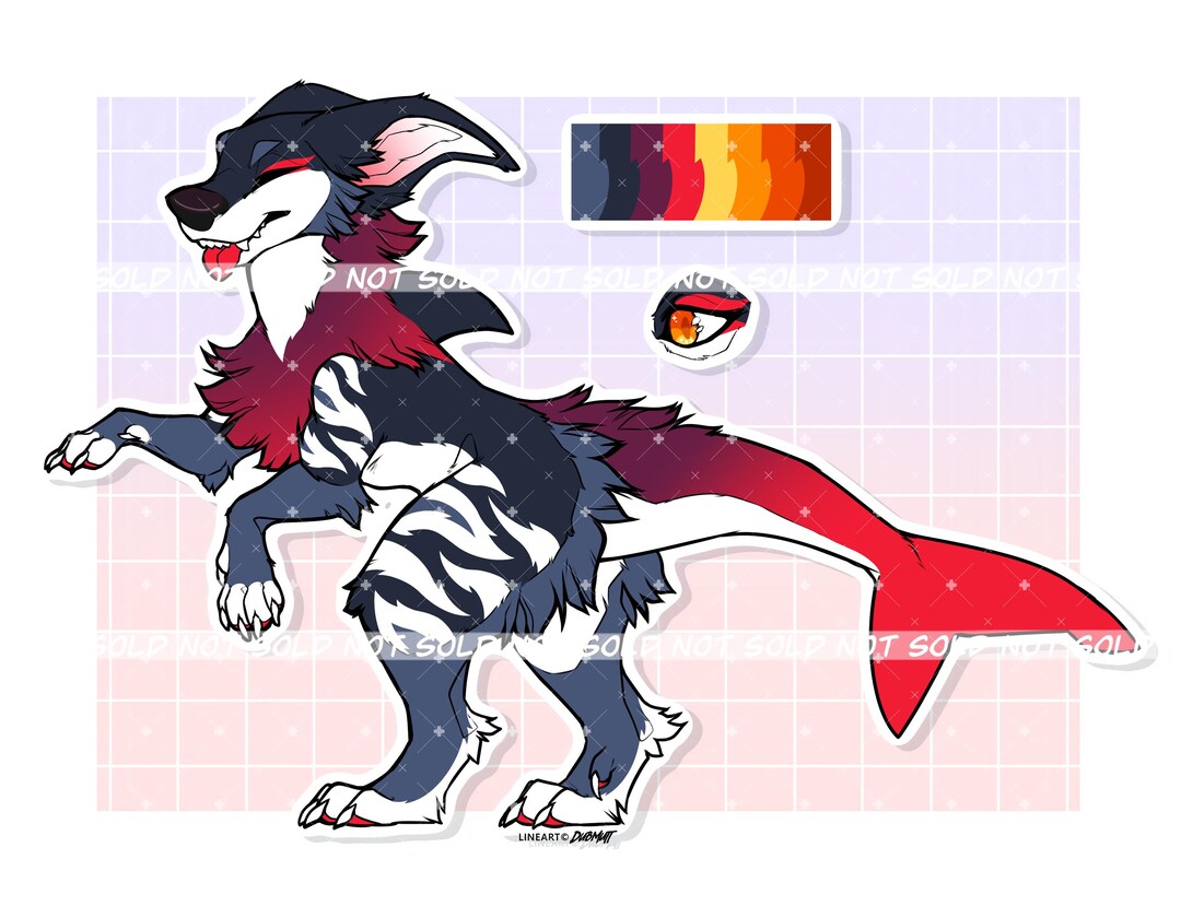 Manokit Reference Fursona Adopt - OC Reference - Etsy