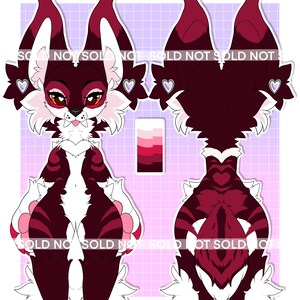 Anthro Canine Fox Wolf Fursona Adoptable OC Reference ref Sheet - Etsy