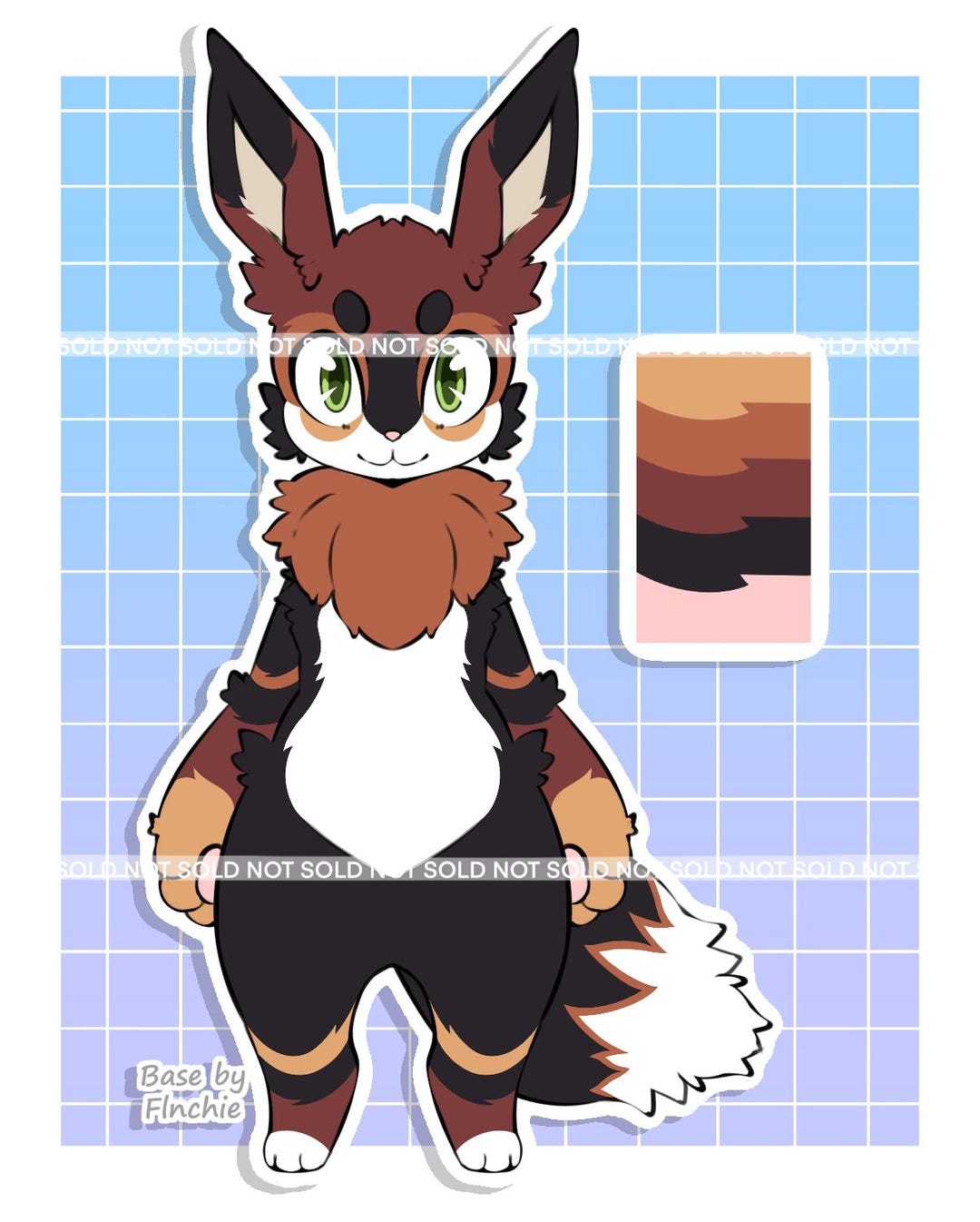 Eevee Fursona Adoptable - Chibi OC Reference - Etsy