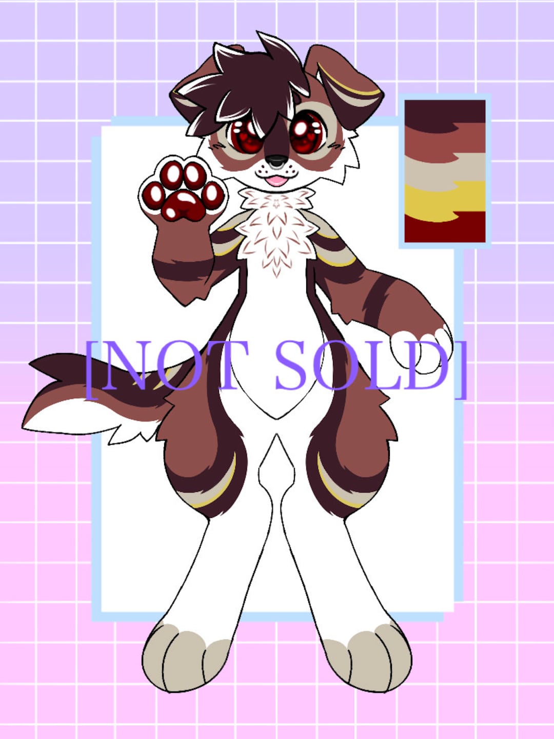 Canine Fursona Adoptable Chibi OC Reference - Etsy