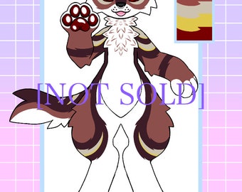 Dutch Angel Dragon Fursona Feral Chibi Character Design Furry Adopt ...