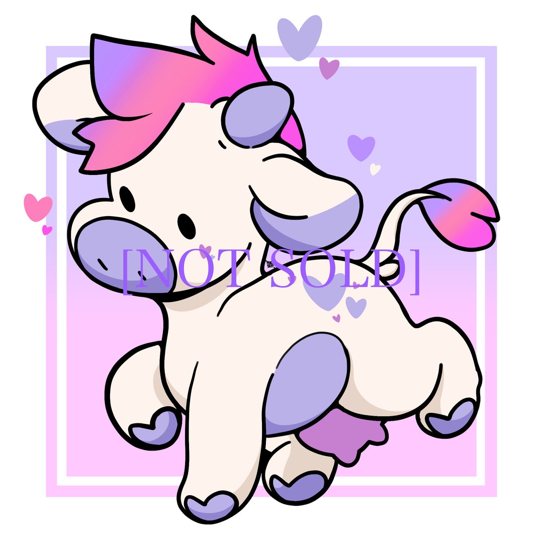 Cow Adoptable Chibi OC Reference - Etsy