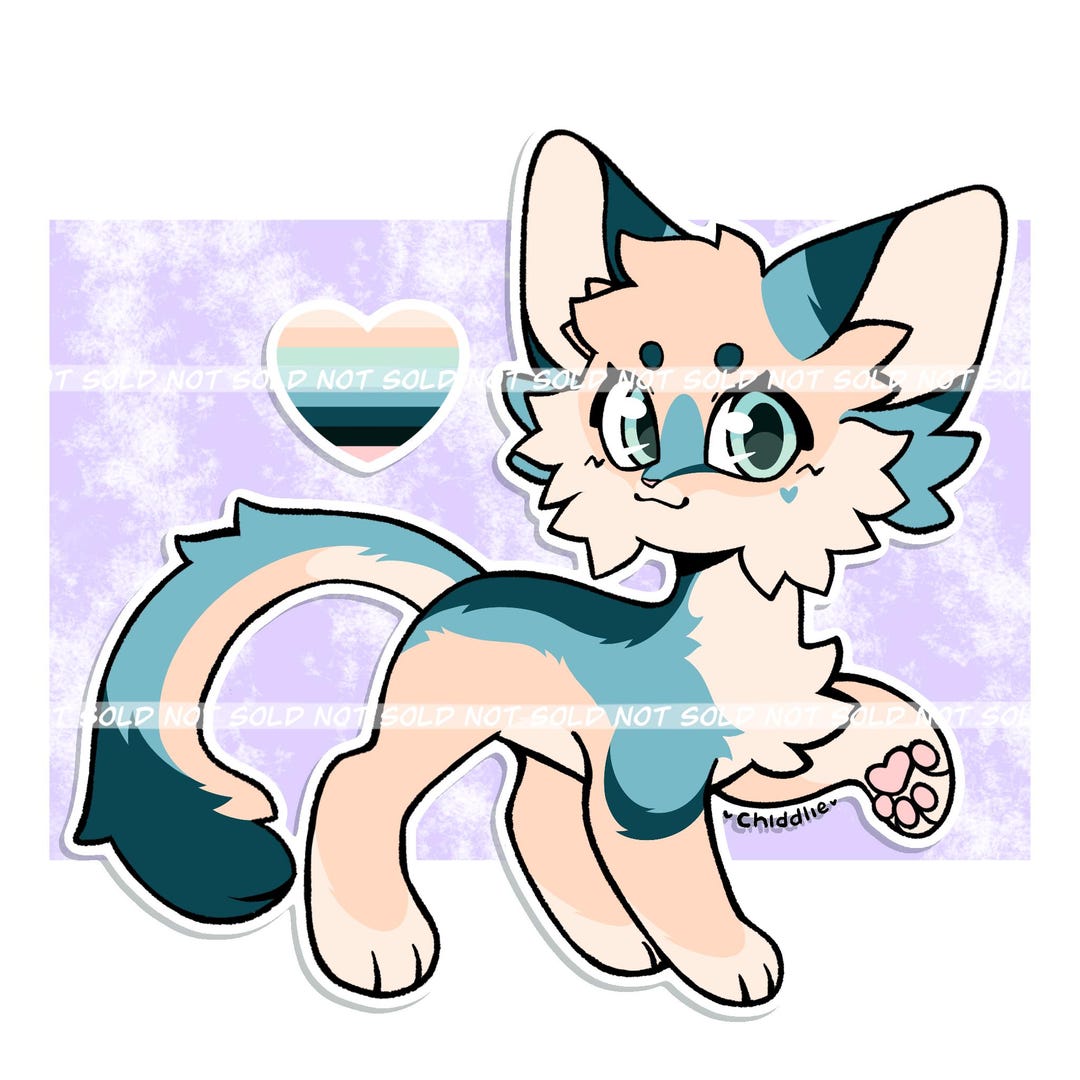 Feline Fursona Adoptable - Chibi OC Reference - Etsy
