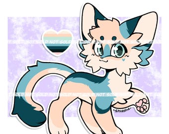 Mustelid Fursona Adoptable - Chibi OC Reference - Etsy