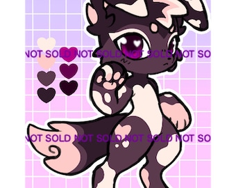Canine Adoptable Chibi OC Reference - Etsy