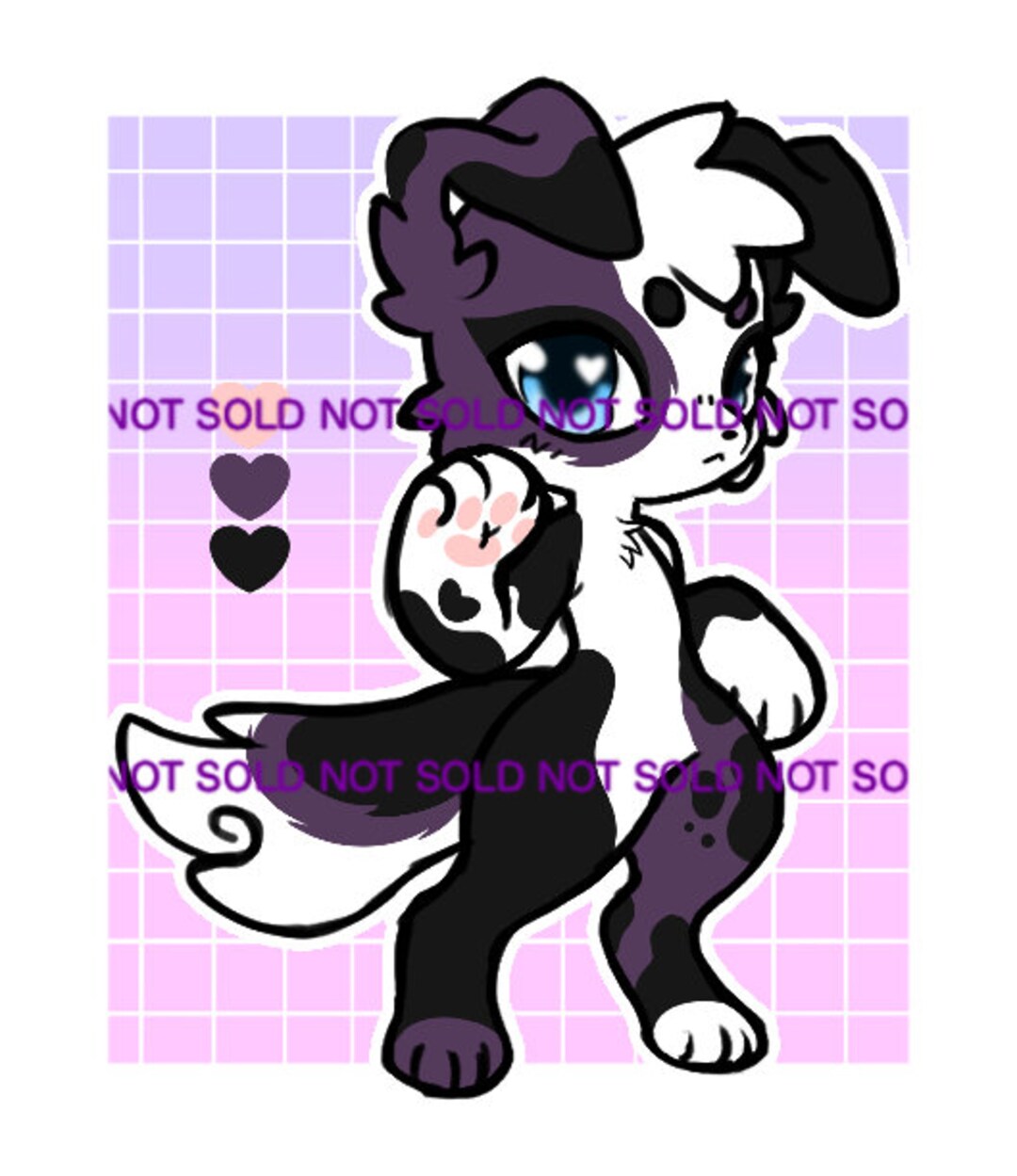 Canine Fursona Adoptable Chibi OC Reference - Etsy
