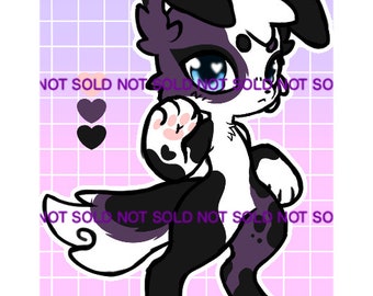 Canine Fursona Adoptable Chibi OC Reference - Etsy