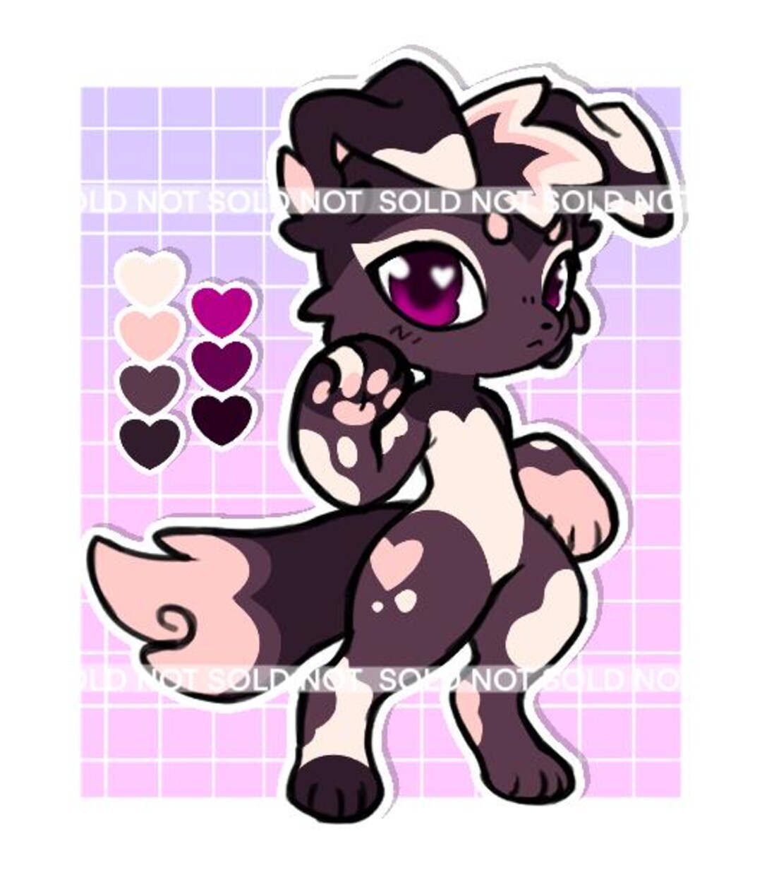 Canine Fursona Adoptable Chibi OC Reference - Etsy