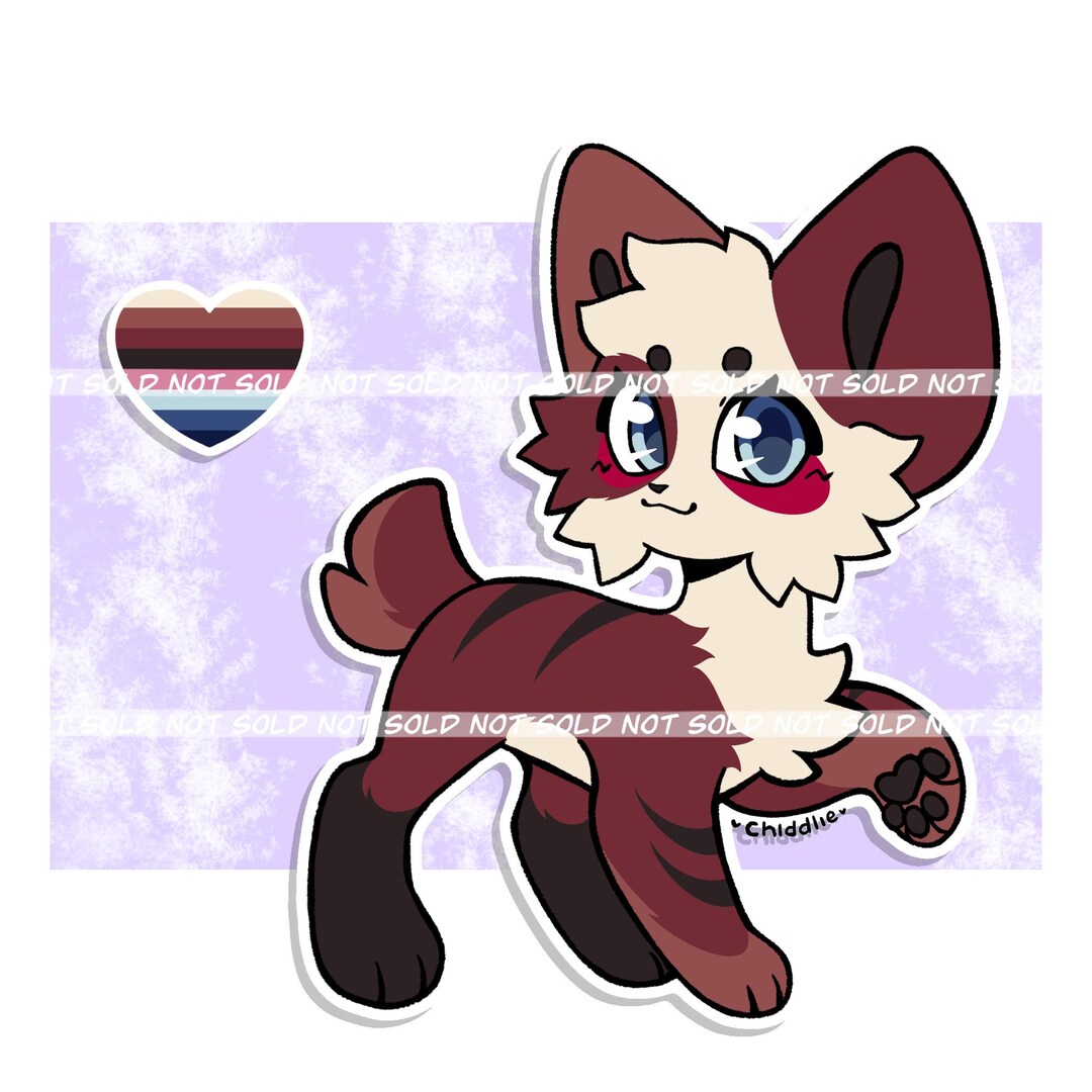 Canine Fursona Adoptable - Chibi OC Reference - Etsy