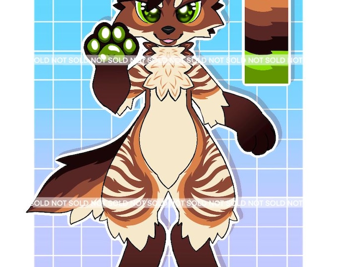 Feline Fursona Adoptable - Chibi OC Reference - Etsy