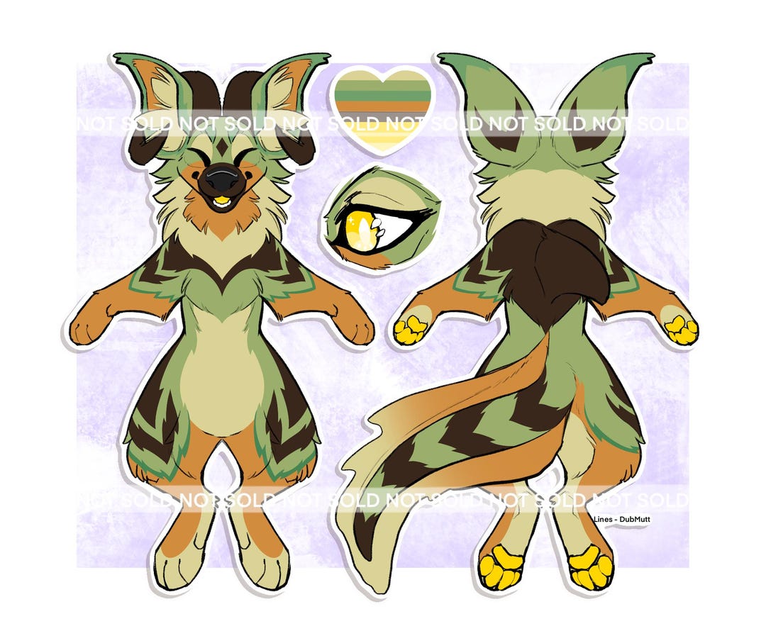 Manokit Reference Fursona Adopt - Full Reference (ref Sheet) - Etsy