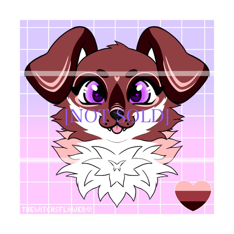 Puppy Headshot Adoptable OC Reference - Etsy