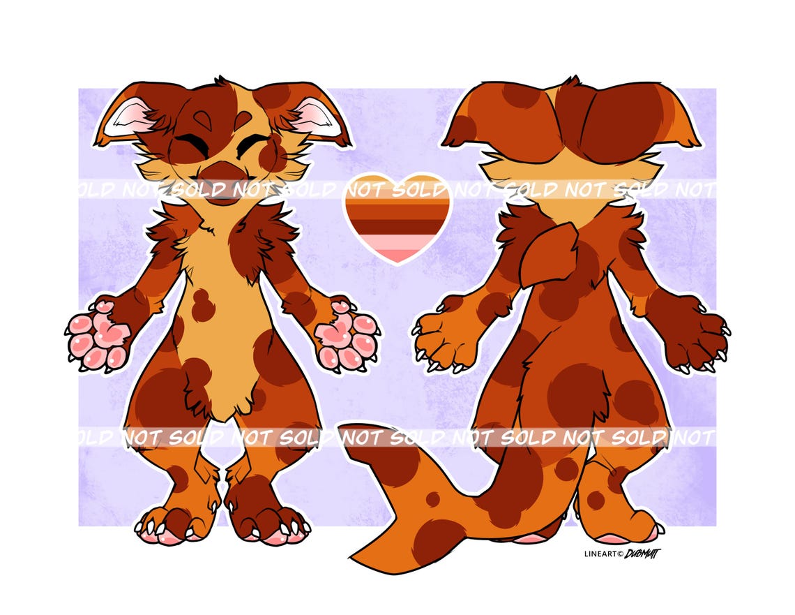 Manokit Reference Fursona Adopt - Full Reference (ref Sheet) - Etsy