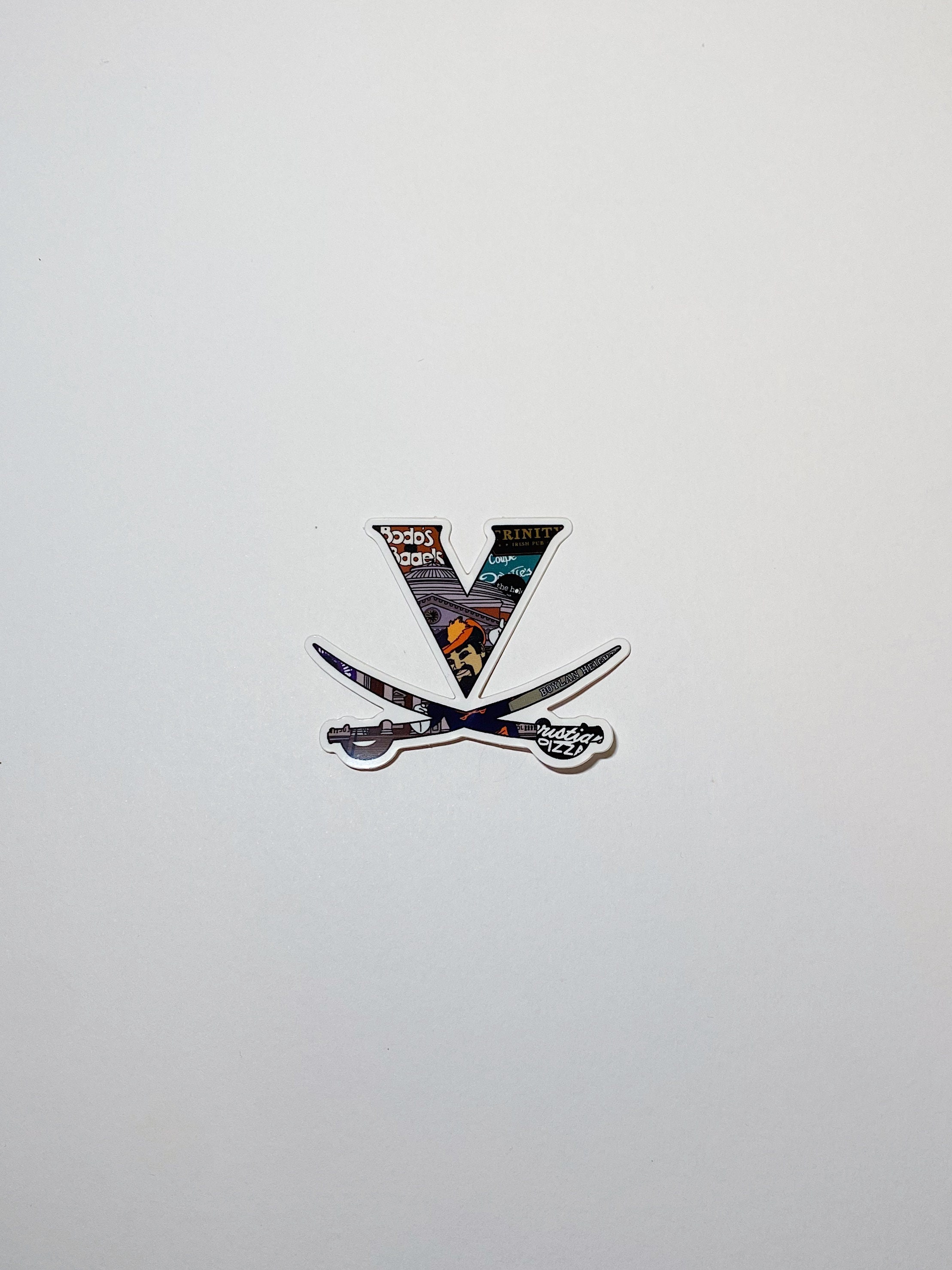 University of Virginia UVA Custom Waterproof Sticker Personalized ...