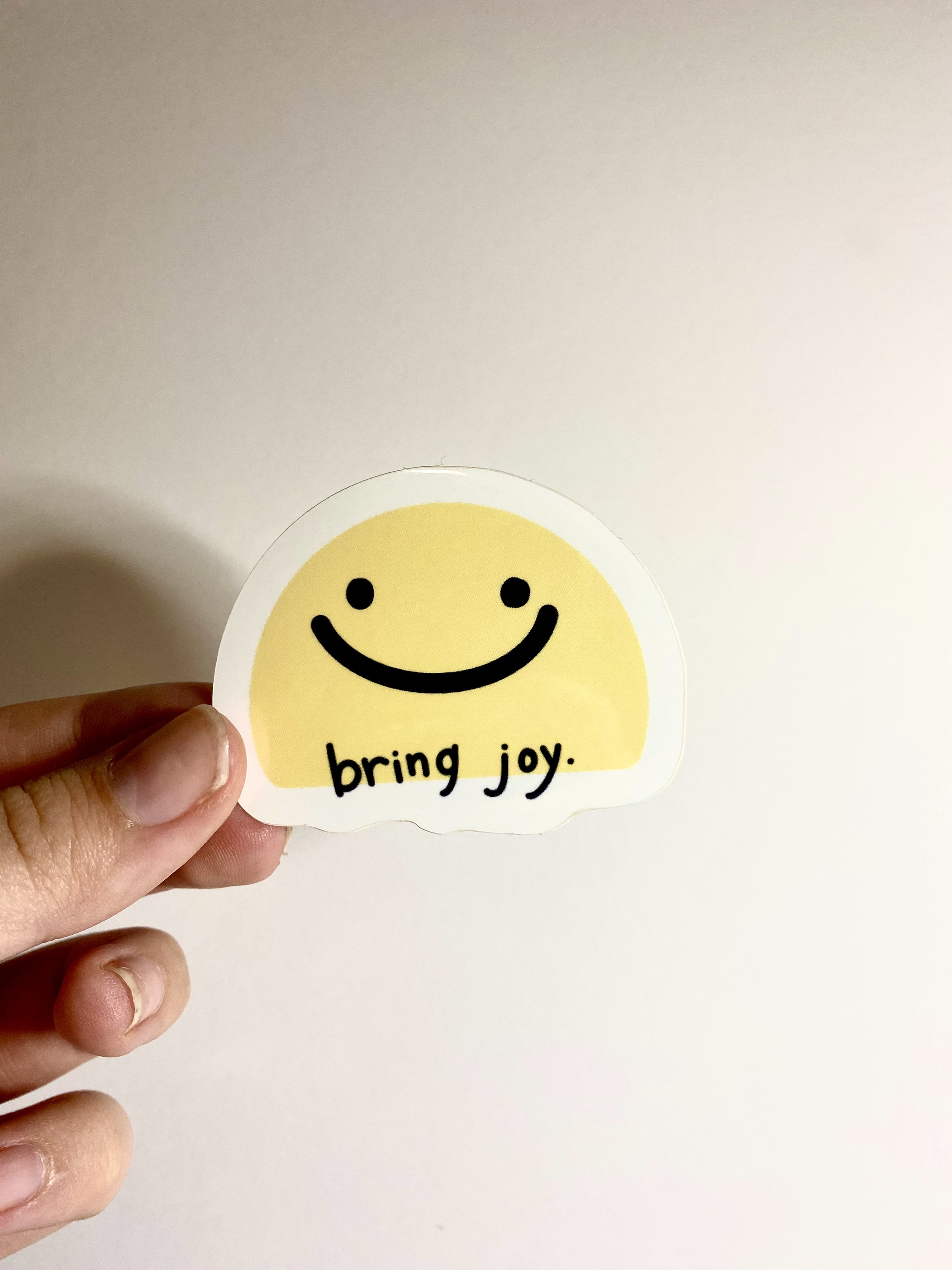 Bring Joy Smiley Sticker Smiley Face Vinyl Sticker Custom - Etsy