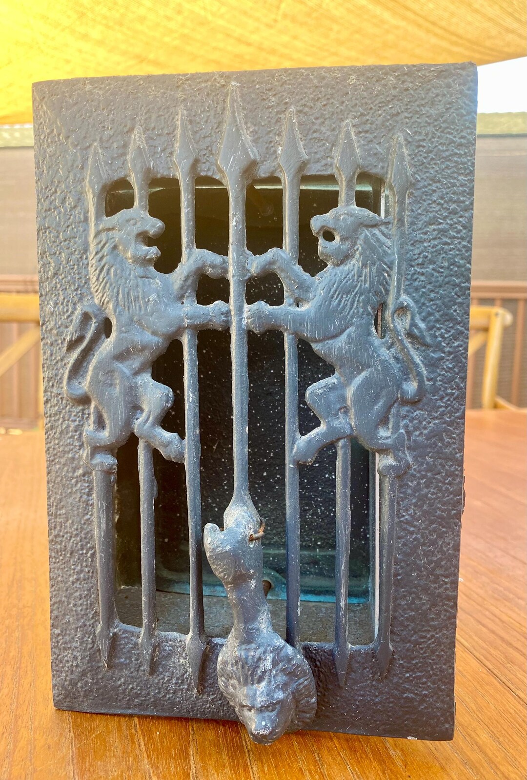 Antique 1920s Gothic Style Speakeasy Cast Iron Knocker and Peep Hole - Etsy