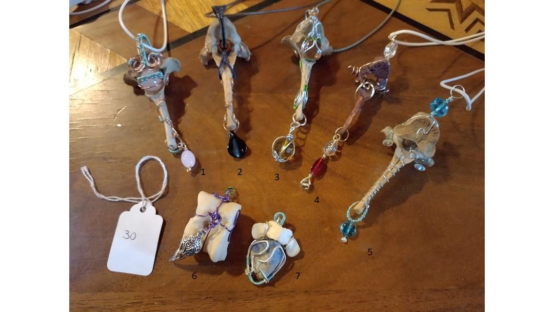 Wire Wrapped Bone Knuckles & Vertebrae - Etsy