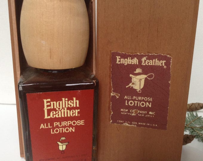 English Leather All-purpose Lotion by MEM - True 1960's/70's Vintage ...
