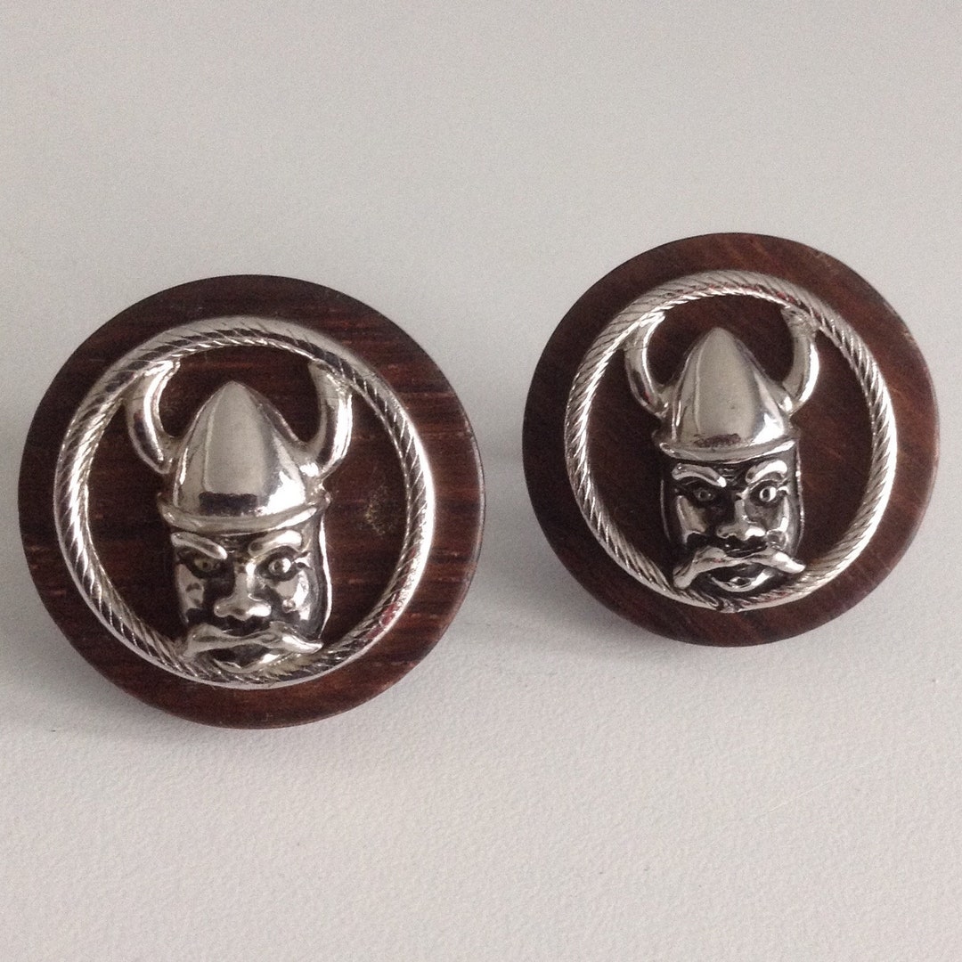 Viking Cufflinks by Swank - for Minnesota Fans - Striking Vintage ...