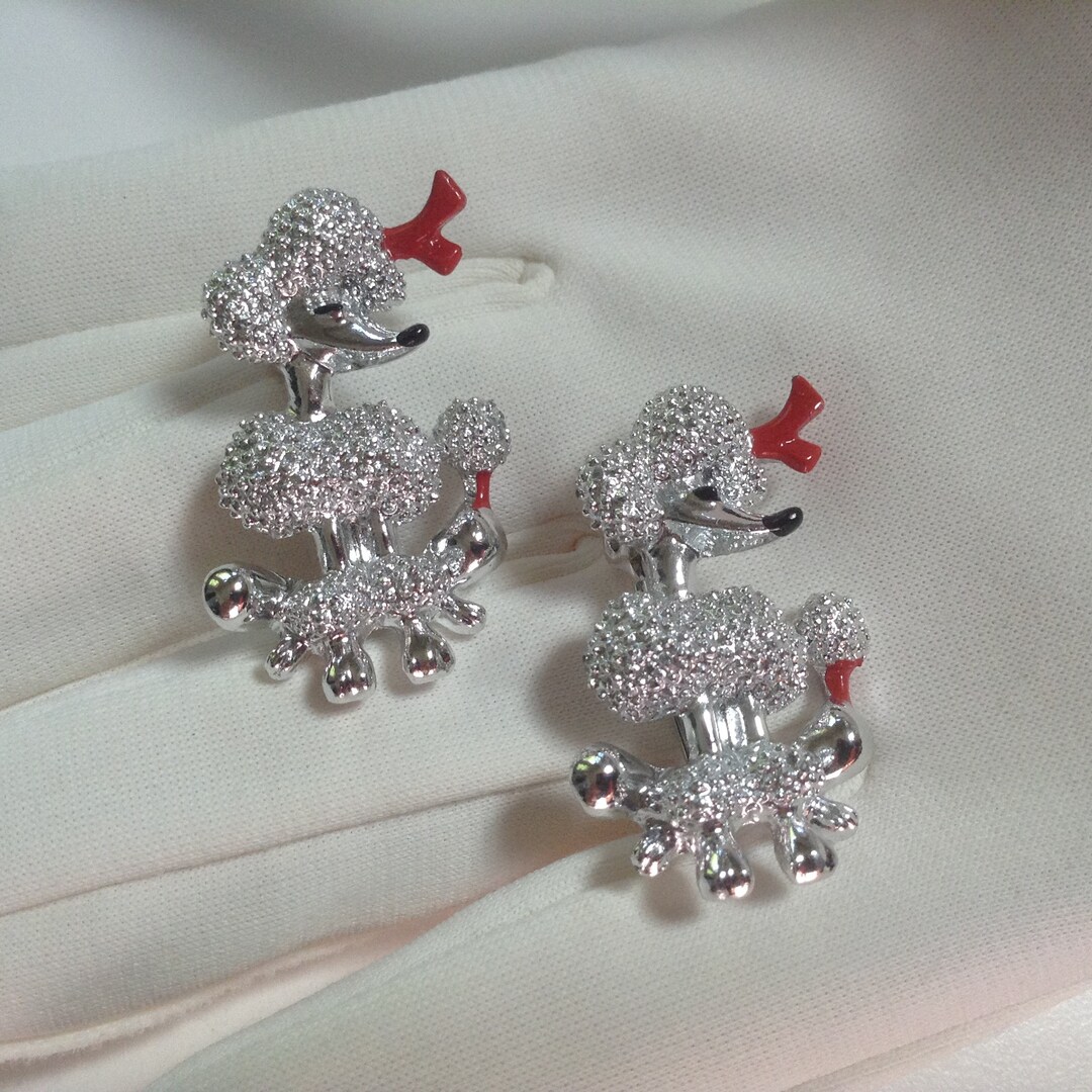 Poodle Pins Set of Two Perfect 50's 60's Rockabilly Vintage - Etsy