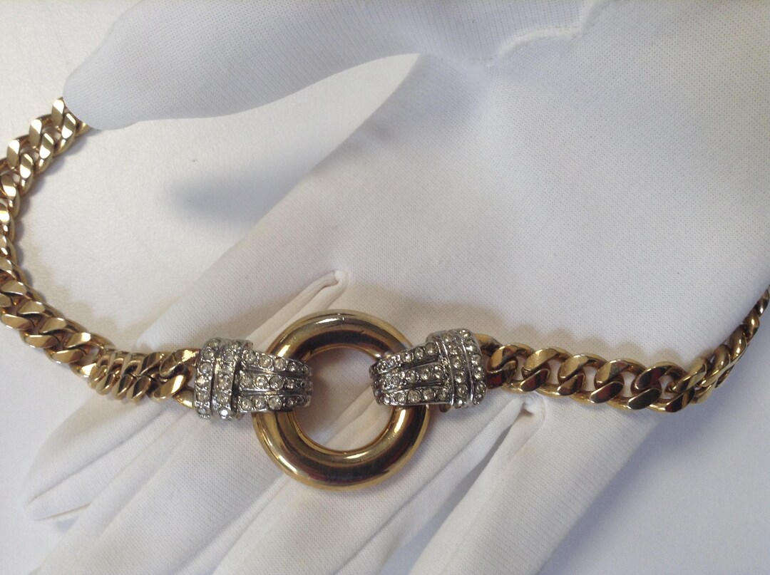 Park Lane Chain-link Necklace - Golden Focal Point Circle and ...