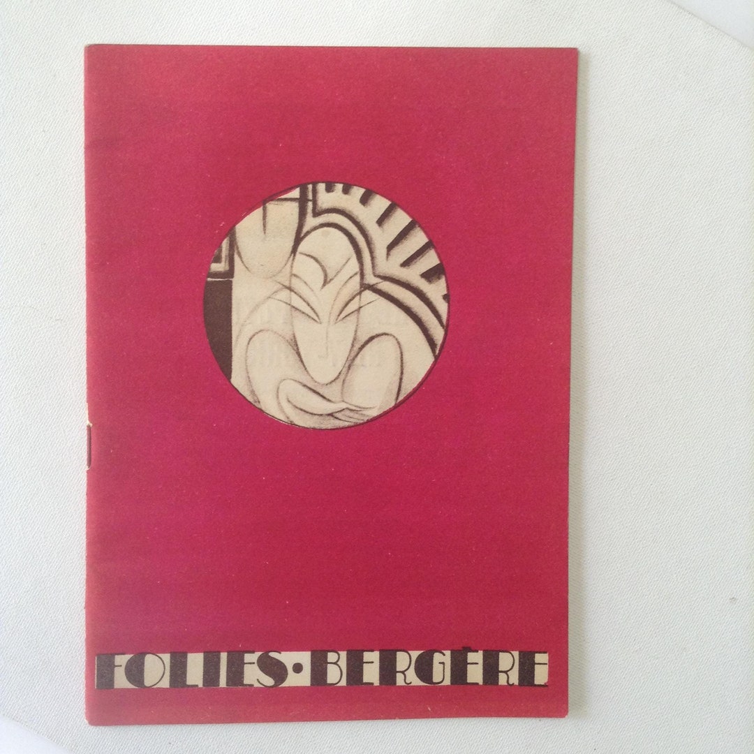 Folies Bergere Original Program 1920's Vintage Yvonne Guillet, Lina ...