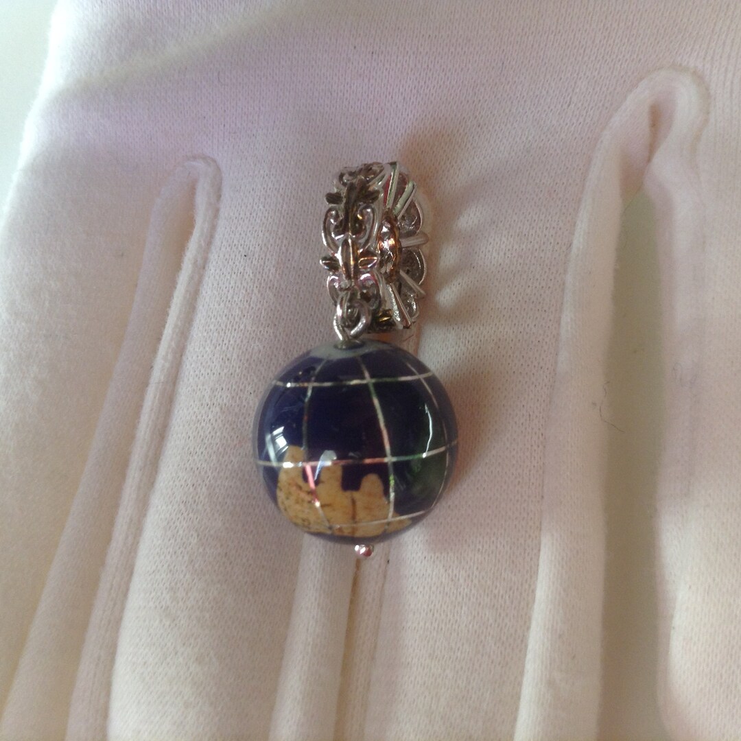 Gems En Vogue/michael Valitutti Vintage Lapis Globe Bracelet/necklace ...