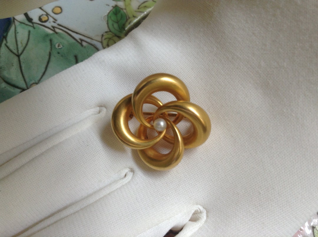 Victorian/edwardian Lover's Knot 14K Brooch-bridal/anniversary Gift ...