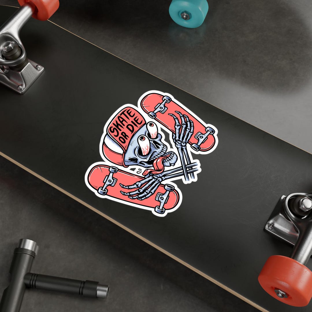 Skate or Die Sticker #1 / Decal / Laptop / Skateboard / Filmmaker ...