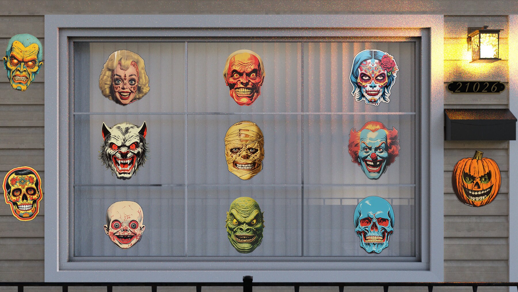 Printable Halloween Mask "monsters 76" Creepy Baby #2 Mask / Décor - Etsy