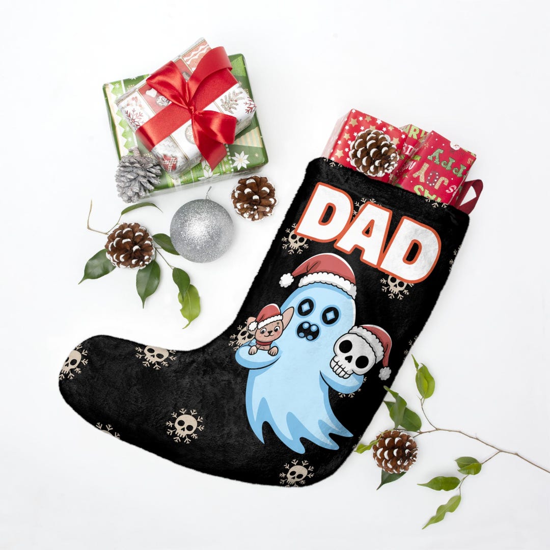 Personalized Halloween Christmas Stocking: Spooky Holiday Decor - Etsy