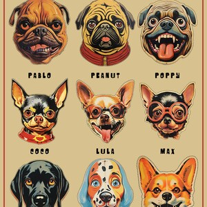 Printable Animal Mask Poppy the Pug Mask / Décor - Etsy