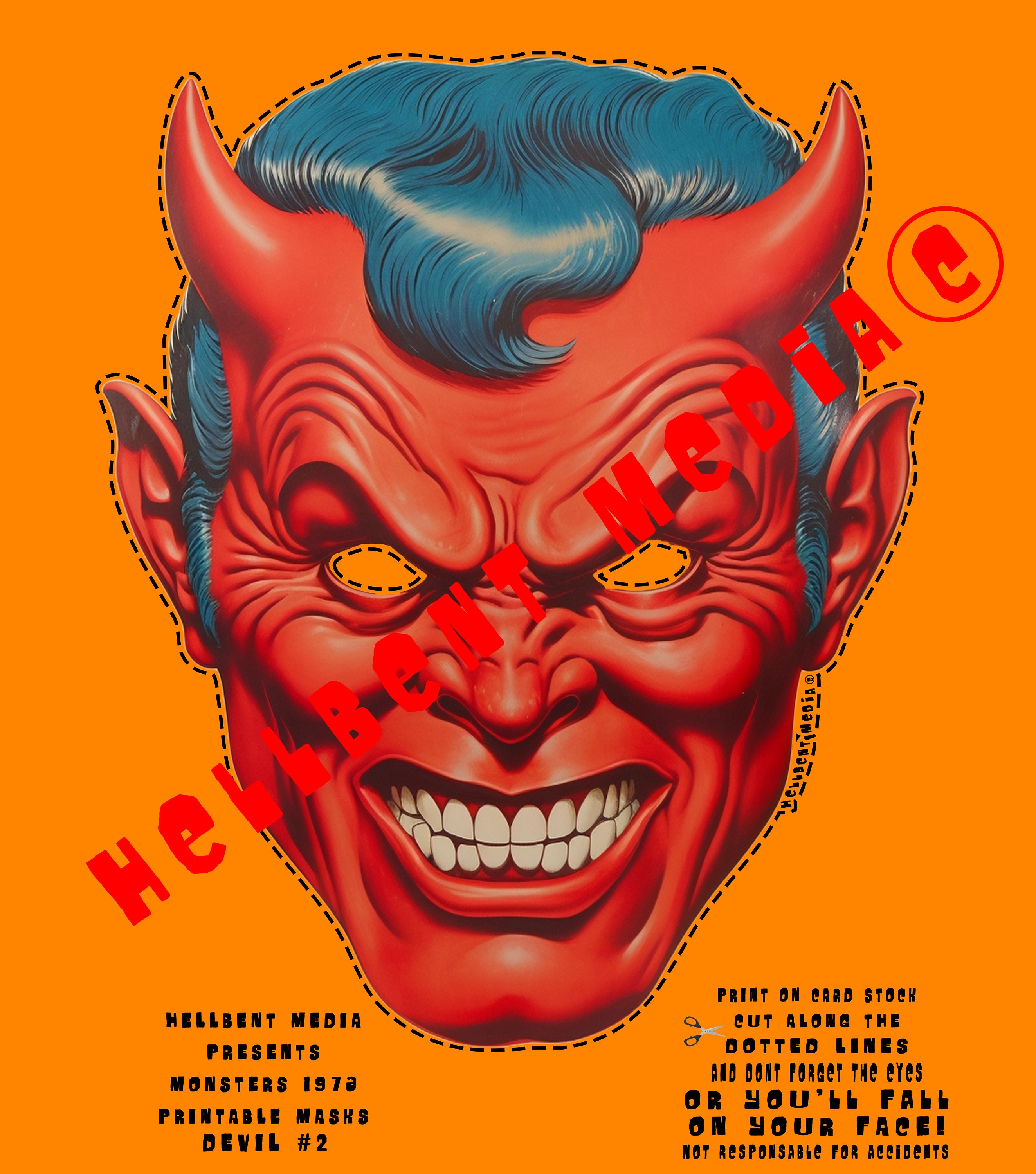 Printable Halloween Mask 