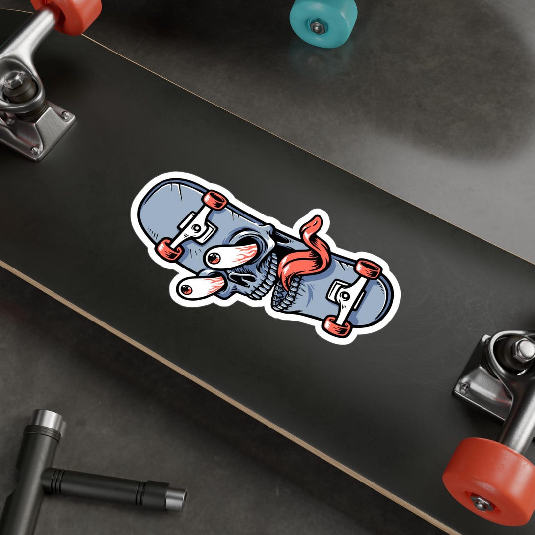 Skate or Die Sticker #2 / Decal / Laptop / Skateboard / Skater / Skull ...