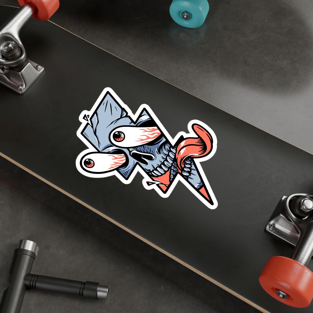 Skate or Die Sticker #5 / Decal / Laptop / Skateboard / Skater / Skull ...