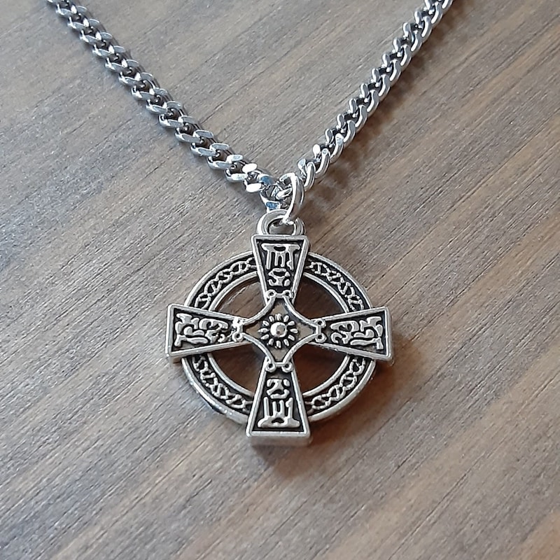 Solar Cross Pendant - Etsy