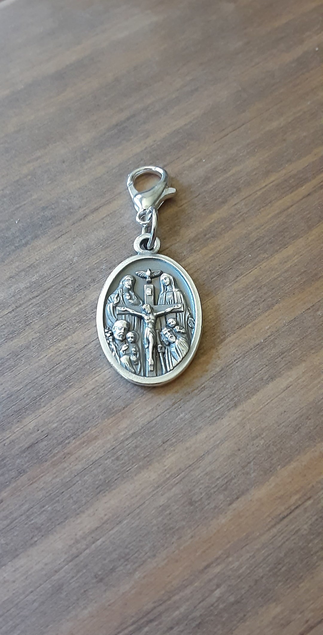 Five Way Medal Clip on Charm: Handmade Catholic Gift - Etsy