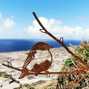Metal Rusty Bird. Rusted Bird on a Branch. Garden Rusty Art. - Etsy