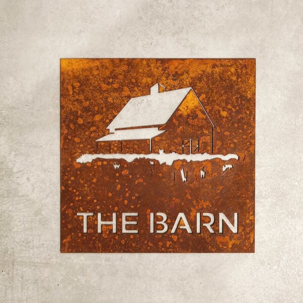 Corten Steel Sign - Etsy UK