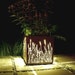 Flower Pot NATURE. Cube Shape, Adjusted Size. Corten Steel. Modern ...