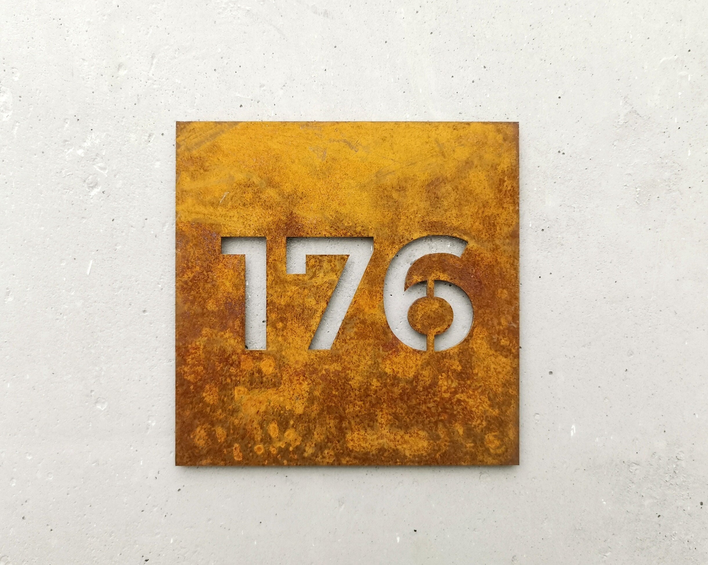 Custom Corten House Sign Logo Corten Custom House Address - Etsy Canada