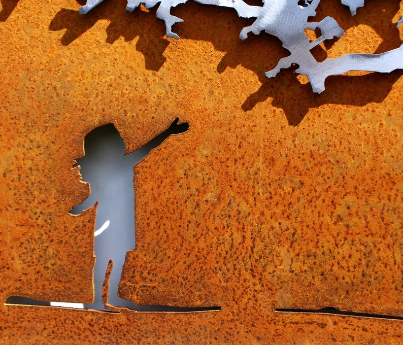 Tree of Life Corten Home Decor. Rusty Industrial Wall Art - Etsy