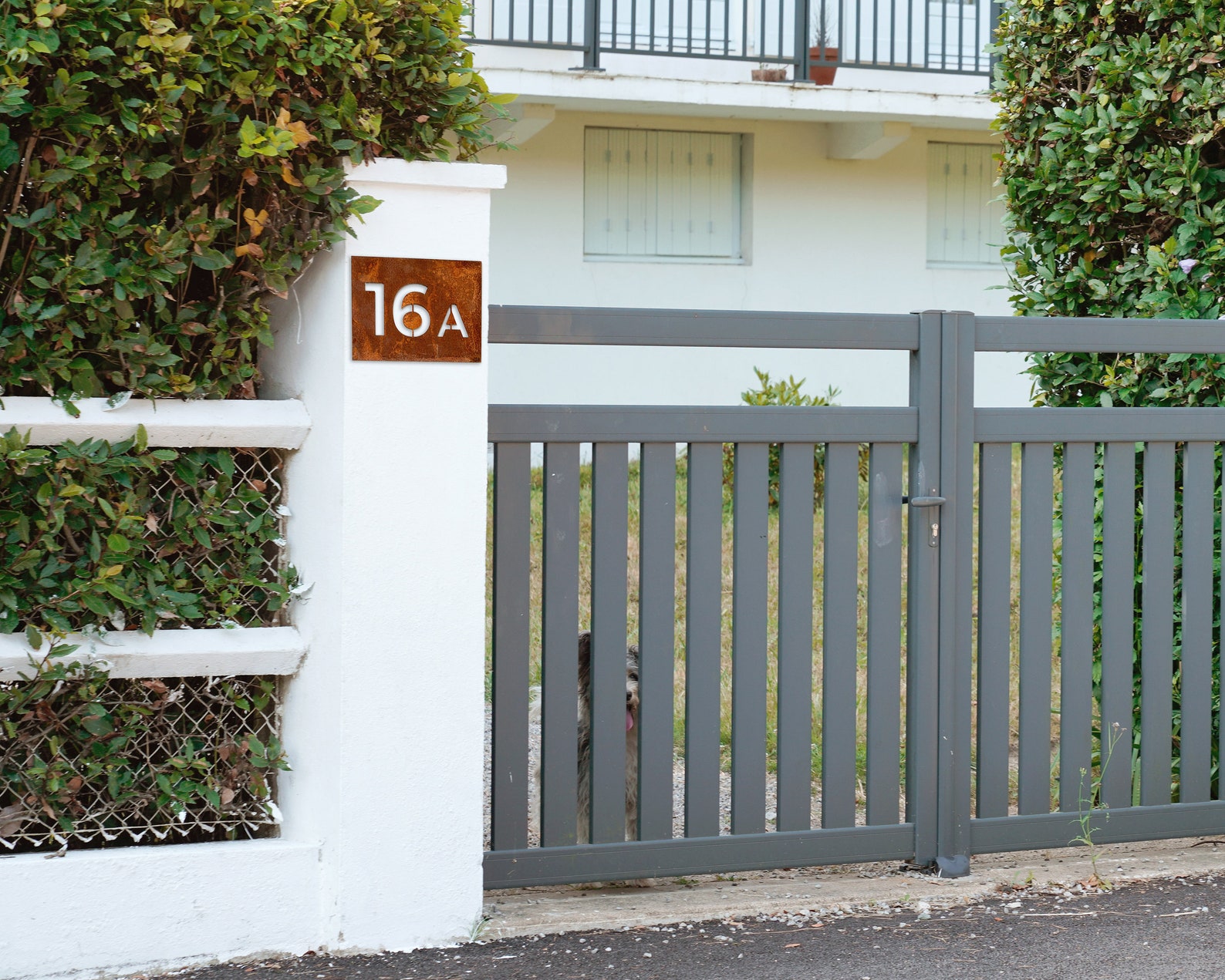 Metal House Sign Metal. House Number Rusted Metal. Corten - Etsy