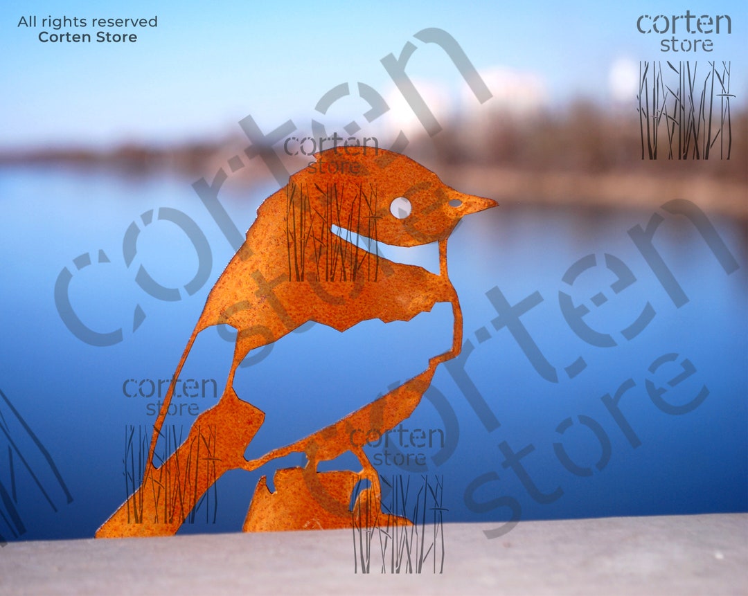 Garden Art Metal Bird Corten Store Garden Gift Yard Art - Etsy