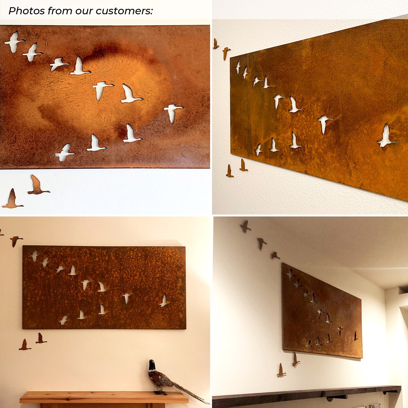 Flying Geese Industrial Wall Decoration. Birds V Formation | Etsy