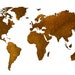 Magnetic Metal World Map. Rusted Steel Map. Industrial World Map. Large ...