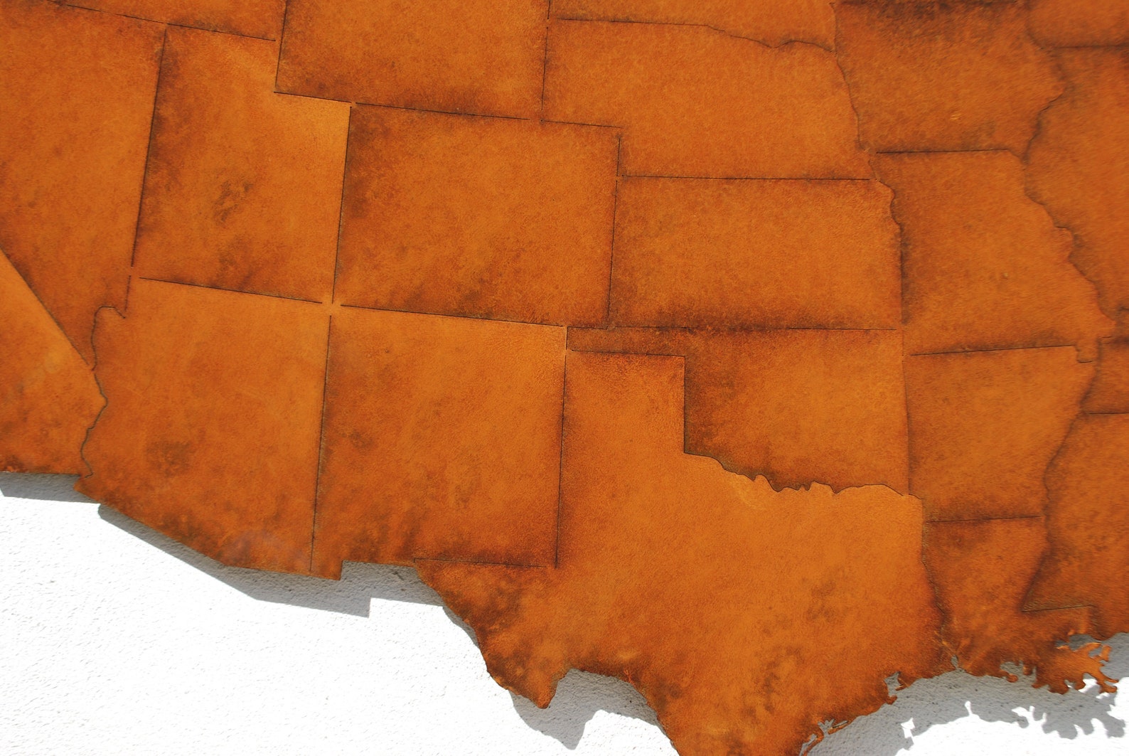 USA Map - Metal Wall Art. the United States - Corten Decor Map. - Etsy
