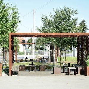 Corten Bicycle Stand. NATURE VELO. Rusty Steel. Steel Bicycle Rack With ...